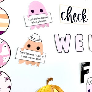 Halloween Hocus Pocus Bulletin Board Class Decor for Mental Health and ...