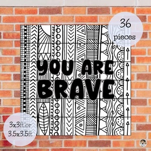 Collaborative Coloring Poster | Positive Affirmations Classroom Posters ...