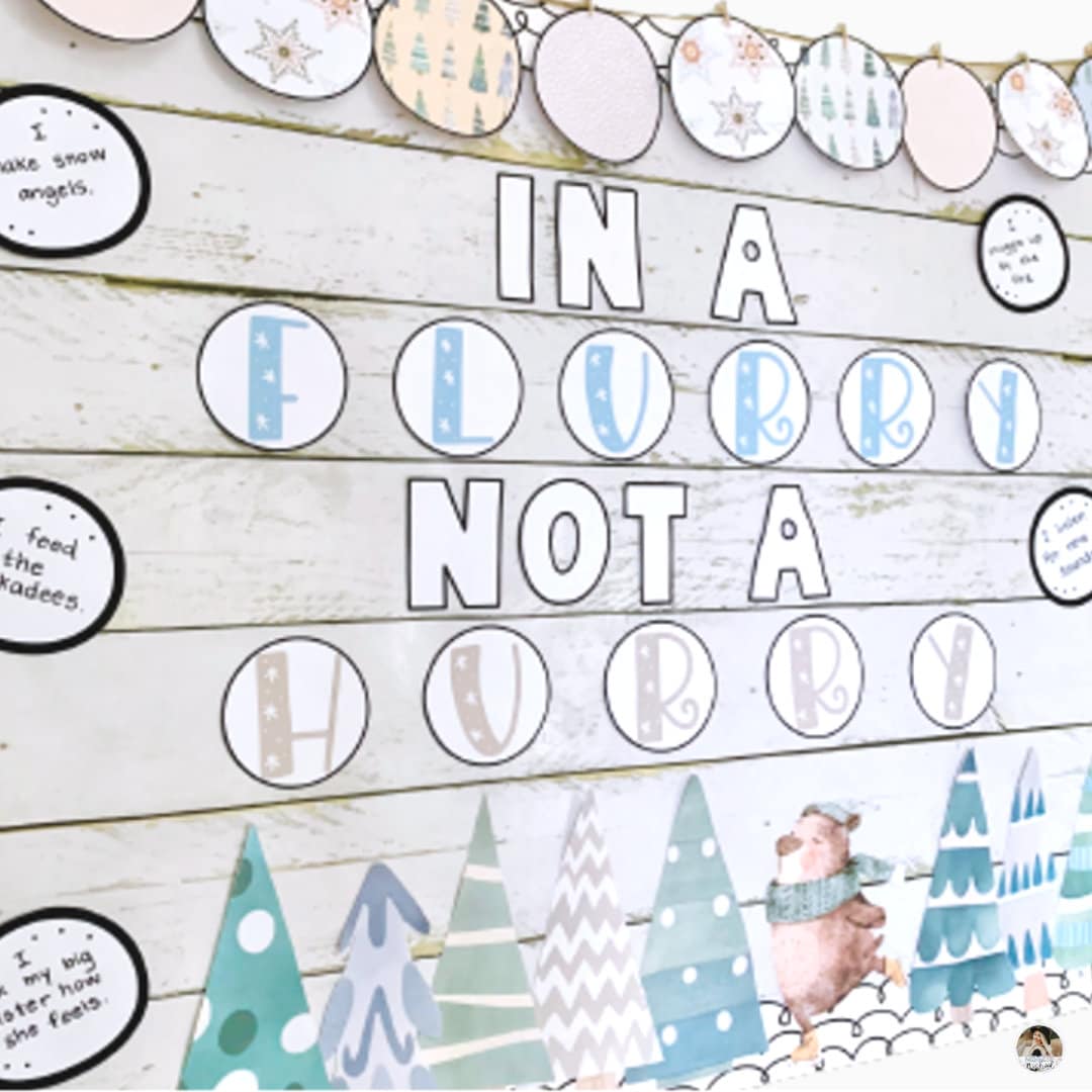 Mindfulness Bulletin Board Winter Classroom Decor Boho - Etsy