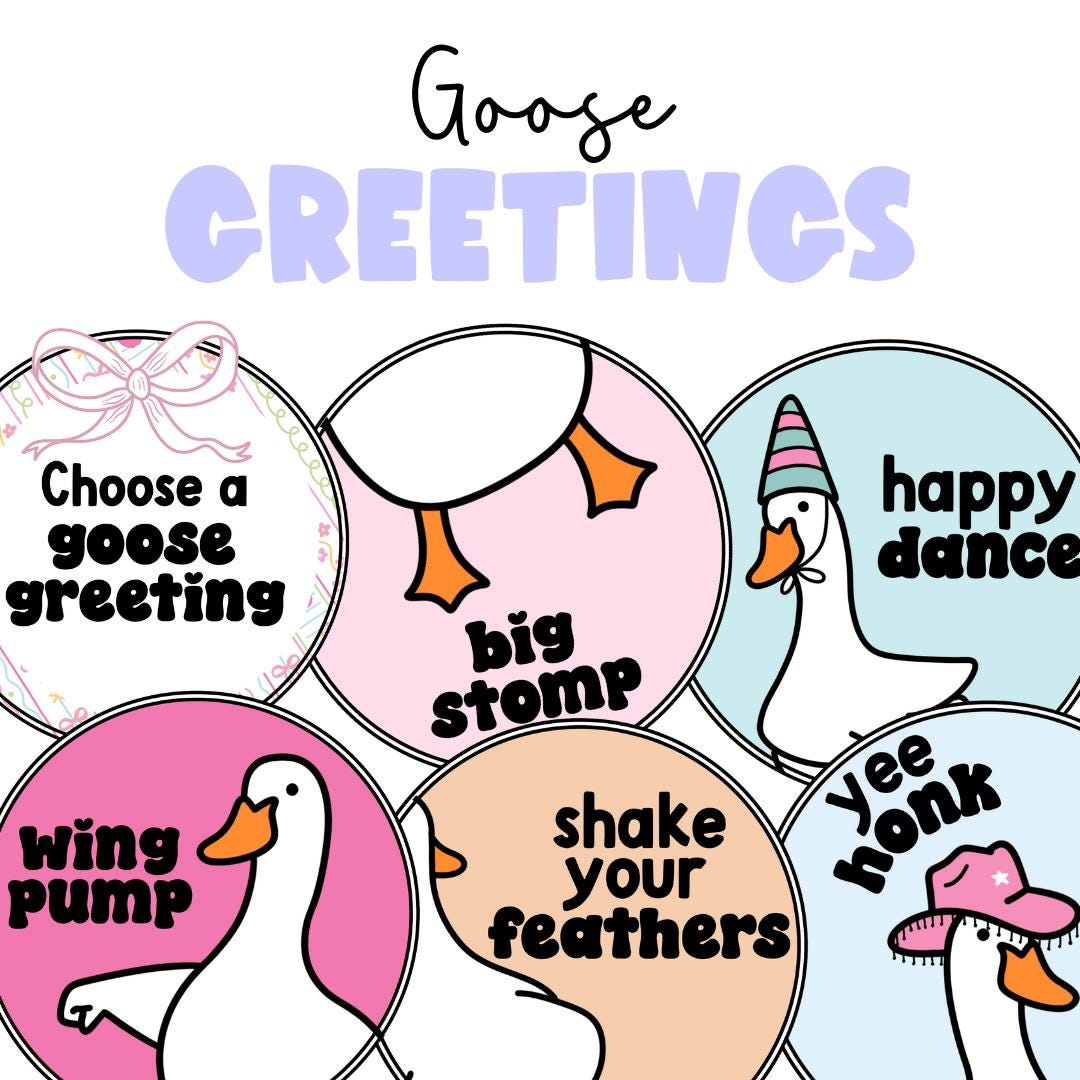 Silly Goose Door Decor - Morning Greetings at the Door - Classroom ...
