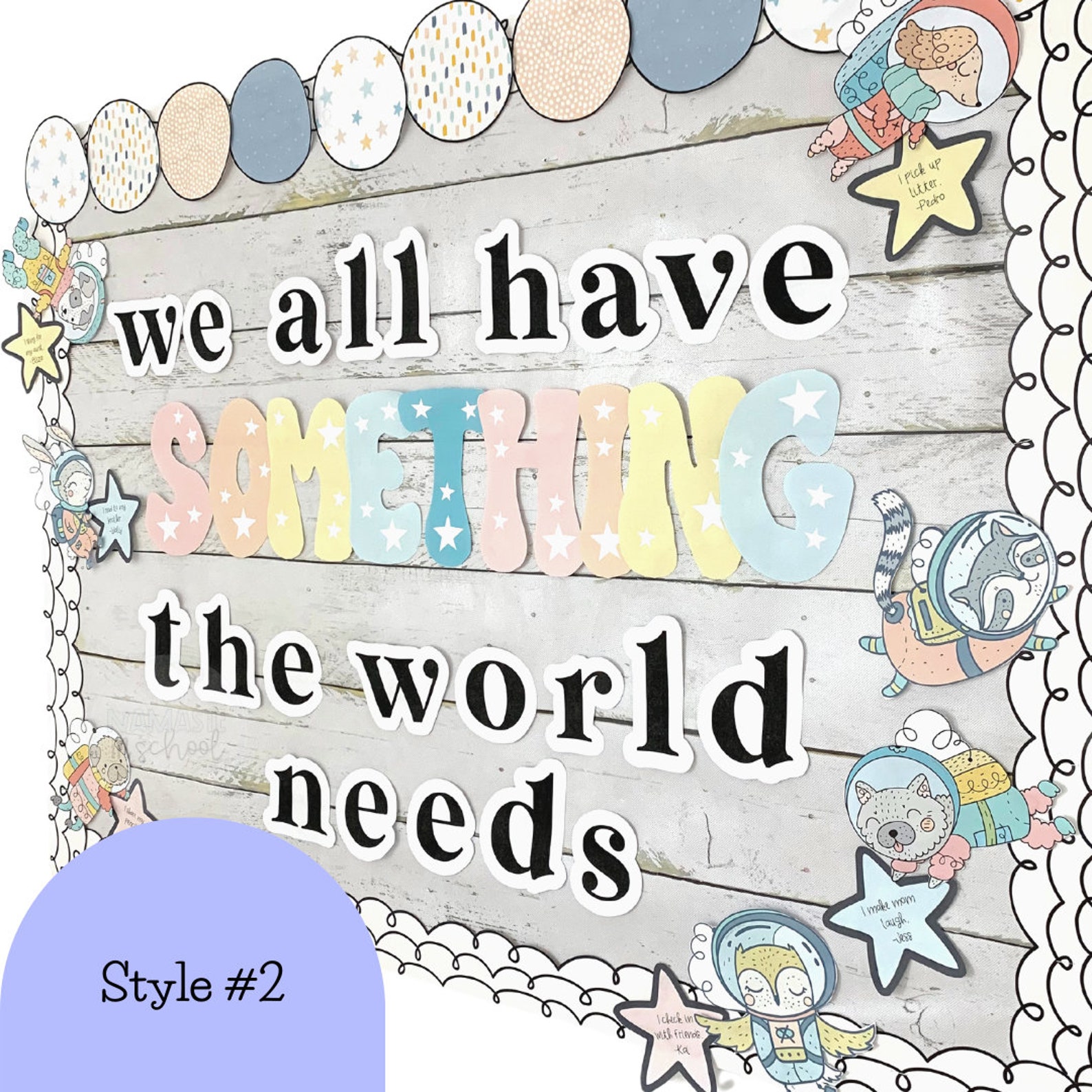 Bulletin Board Inspirational Decorations | Confidence Booster Activity ...