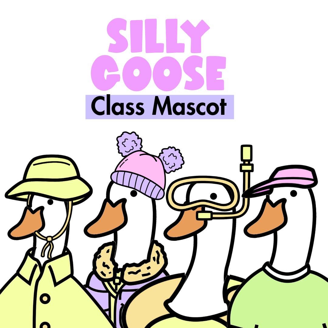Silly Goose Classroom Management - Class Mascot Ideas - Magnetic Porch Goose Template - Cute ...