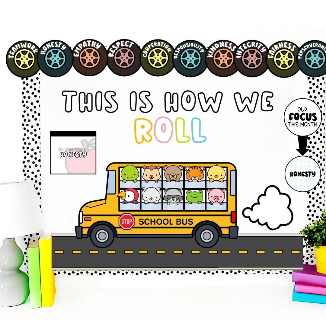 Character Traits Posters Back to School Bulletin Board - Etsy