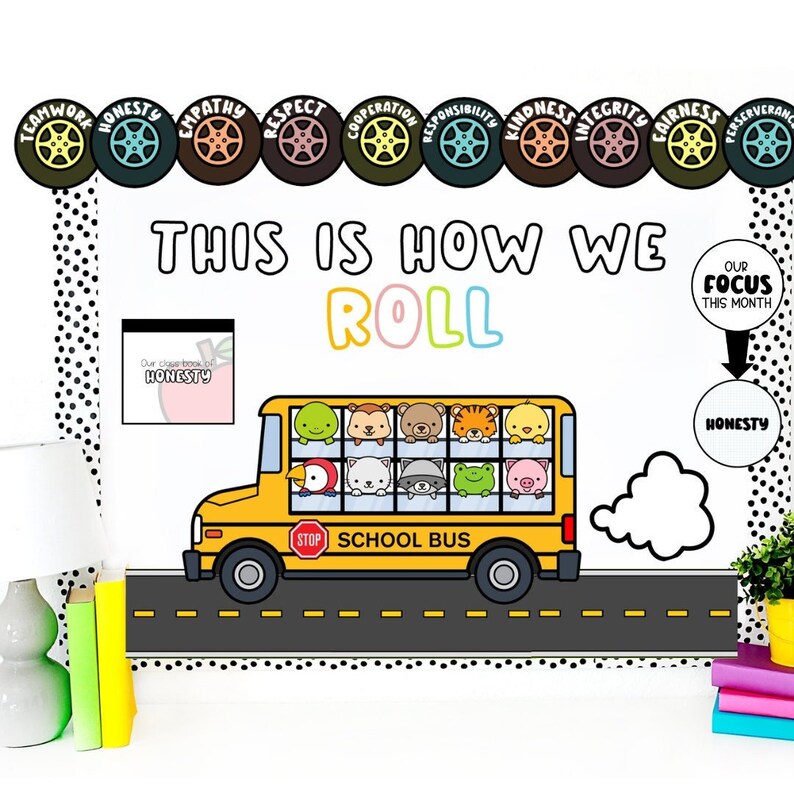 Character Traits Posters Back to School Bulletin Board - Etsy