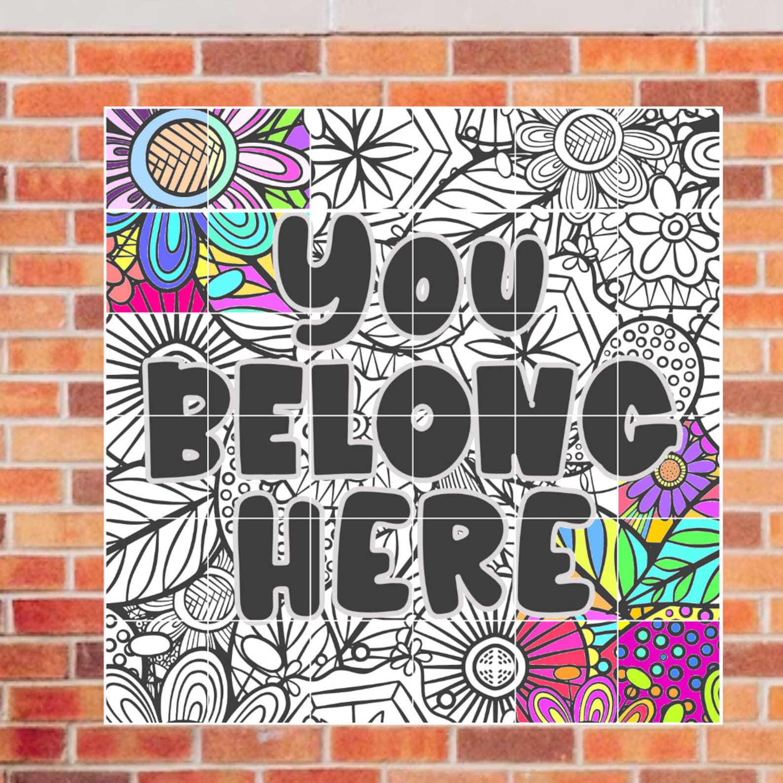 Collaborative Coloring Poster for the Classroom School Counselor ...