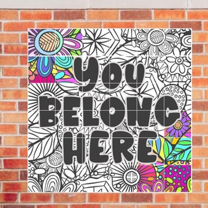 Collaborative Coloring Poster for the Classroom | School Counselor ...
