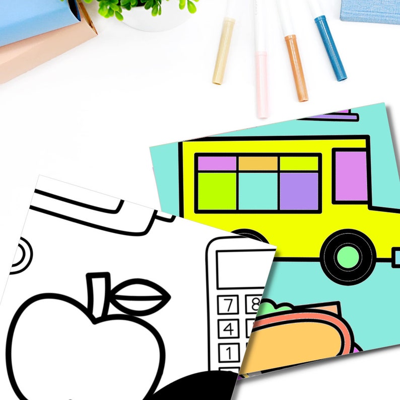 Back to School Bulletin Board Collaborative Coloring Poster - Etsy