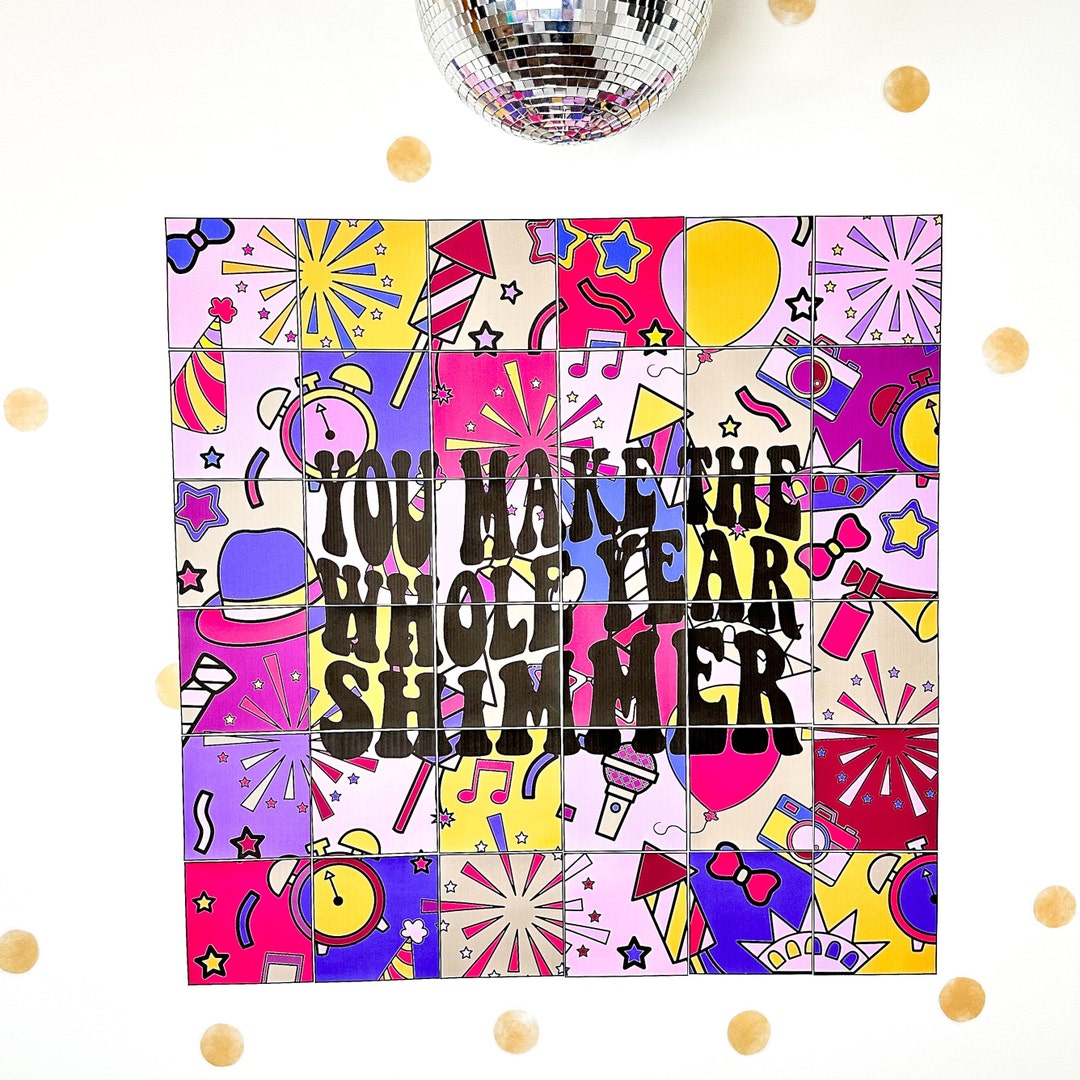 New Years Day Poster | Collaborative Mural Art Project | New Year's ...