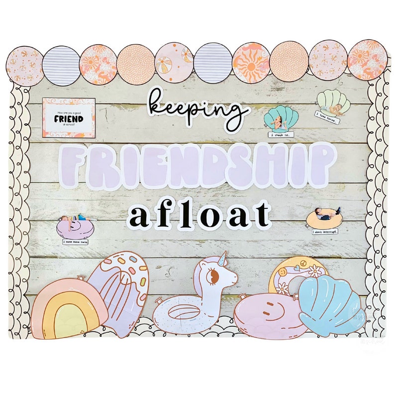 Friendship Bulletin Board | Counseling Office Decorations | Summer ...