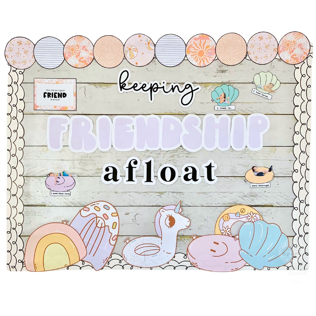 Friendship Bulletin Board | Counseling Office Decorations | Summer ...