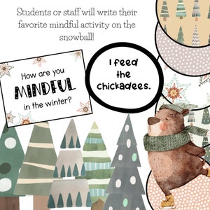 Mindfulness Bulletin Board | Winter Classroom Decor | Boho Classroom ...