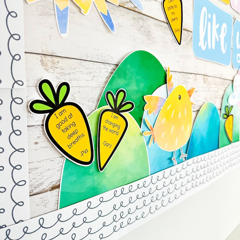 Spring Bulletin Board for Self Love | Easter Bulletin Board for ...