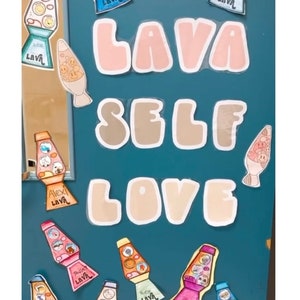 Self Love Club Decor | Groovy Lava Lamp Classroom Bulletin Kit ...