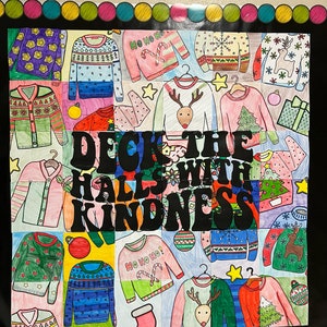 Collaborative Coloring Poster for the Classroom Christmas Classroom ...
