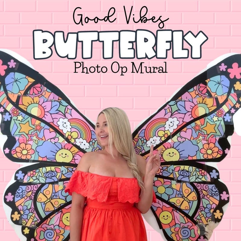 Butterfly Mural - Etsy