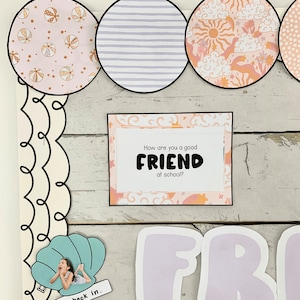 Friendship Bulletin Board | Counseling Office Decorations | Summer ...