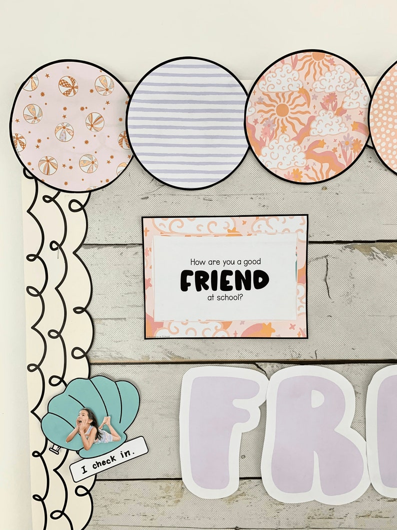 Friendship Bulletin Board | Counseling Office Decorations | Summer ...
