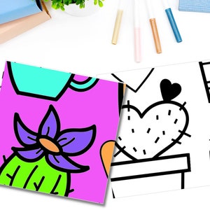 Cactus Classroom Decor | Collaborative Coloring Page Poster ...