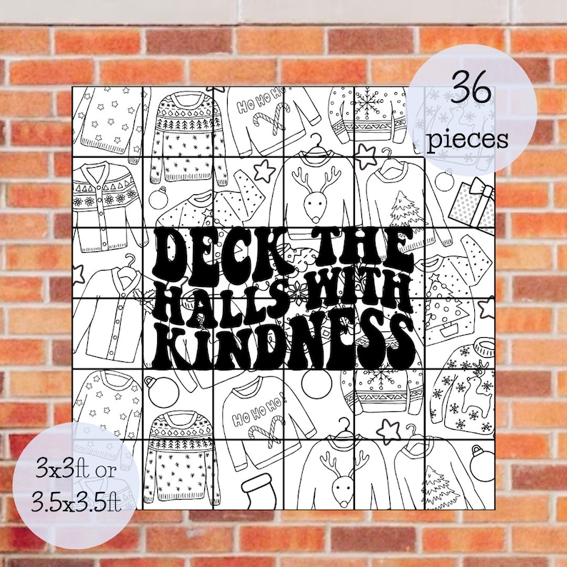 Collaborative Coloring Poster for the Classroom Christmas Classroom ...