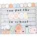 Back to School Bulletin Board | Pretty Pastel School Supplies | Smiley ...