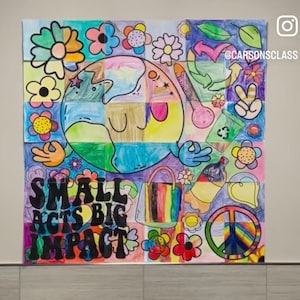 Earth Day Activities | Collaborative Coloring Page Poster | Save the ...