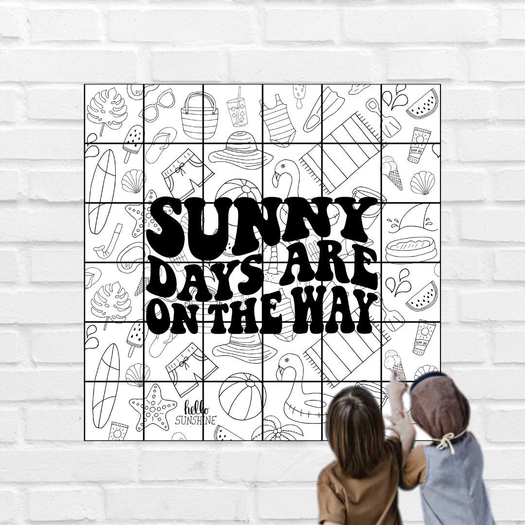 Summer Bulletin Board Collaborative Art Poster Project for - Etsy