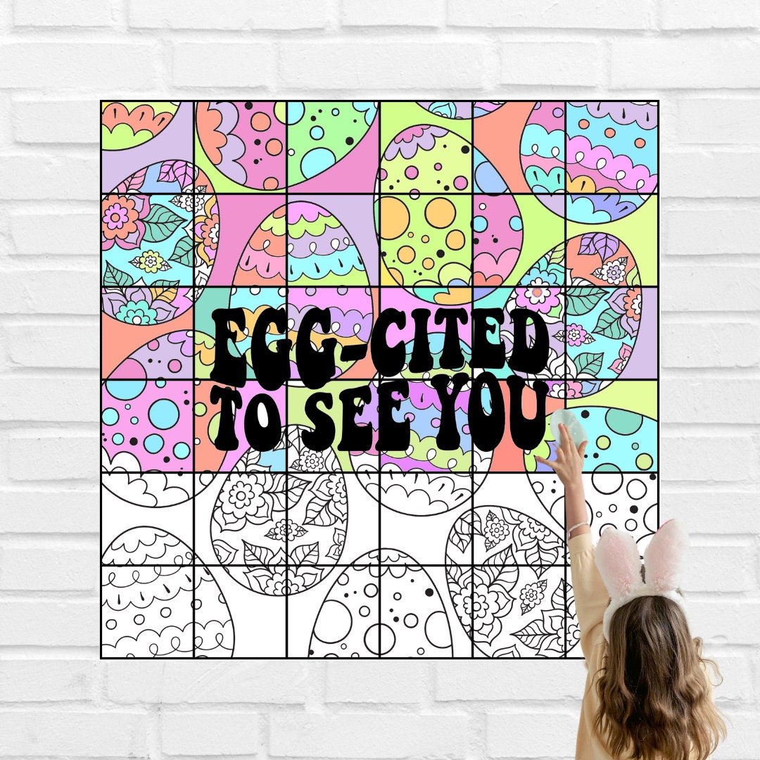 Easter Collaborative Poster | Spring Activities for Social Emotional ...