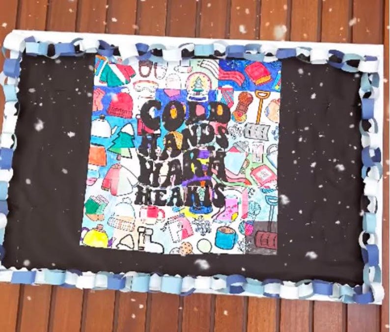 Winter Bulletin Board Idea- Collaborative Coloring Art Project - Winter ...