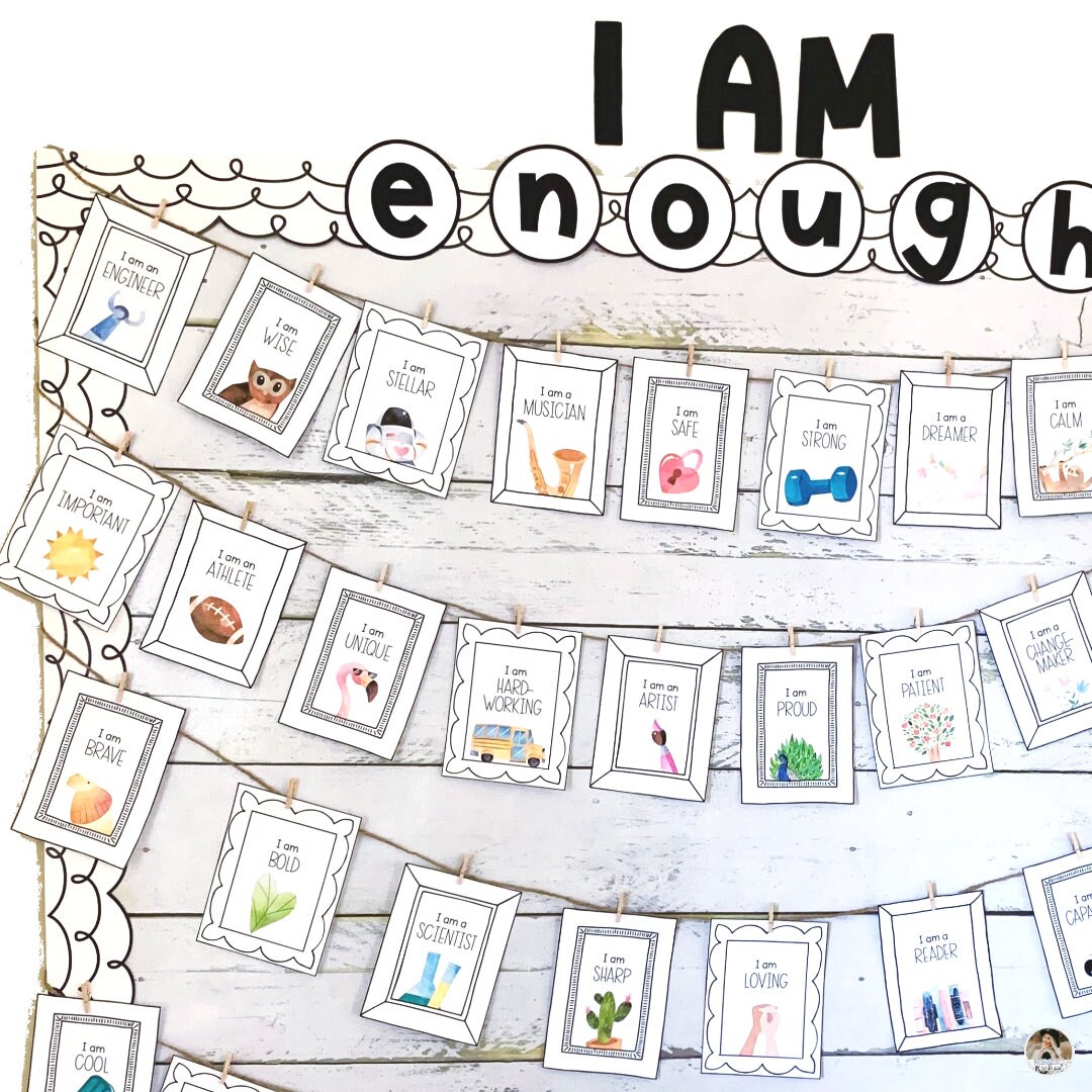 Affirmation Station Classroom Kit Positive Affirmations Bulletin Board ...