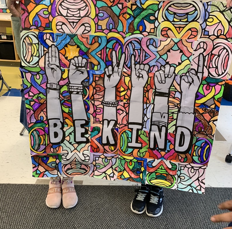 Be Kind Always Collaborative Poster for the Classroom - Etsy
