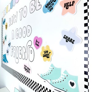Friendship Bulletin Board | Counseling Office Decorations | Social ...