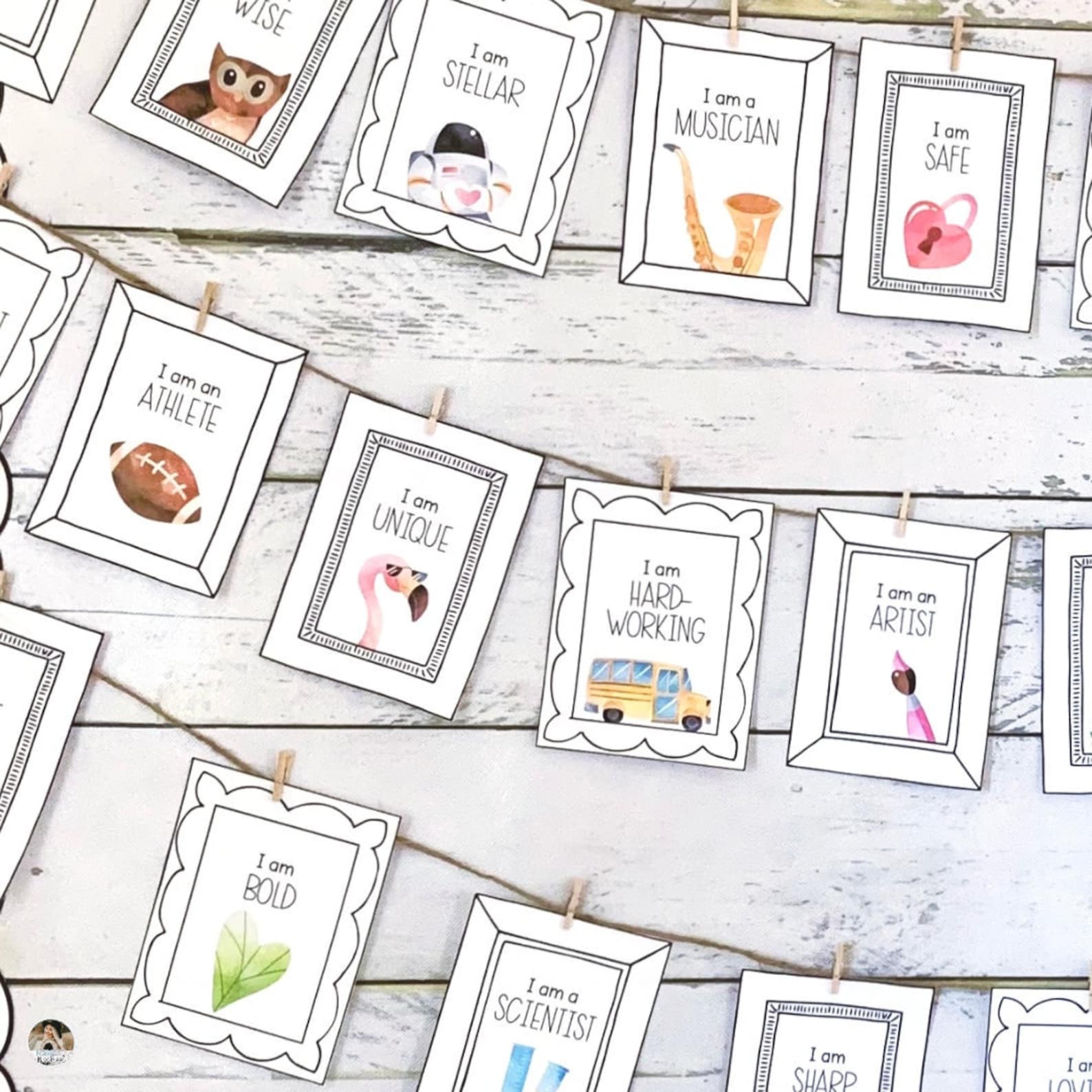 Affirmation Station Classroom Kit Positive Affirmations Bulletin Board ...