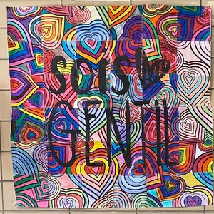 Sois Gentil French Collaborative Poster | Collaborative Coloring Page ...