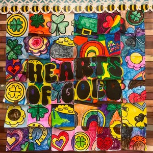 St Patricks Day Decor | Collaborative Coloring Poster | Collaborative ...