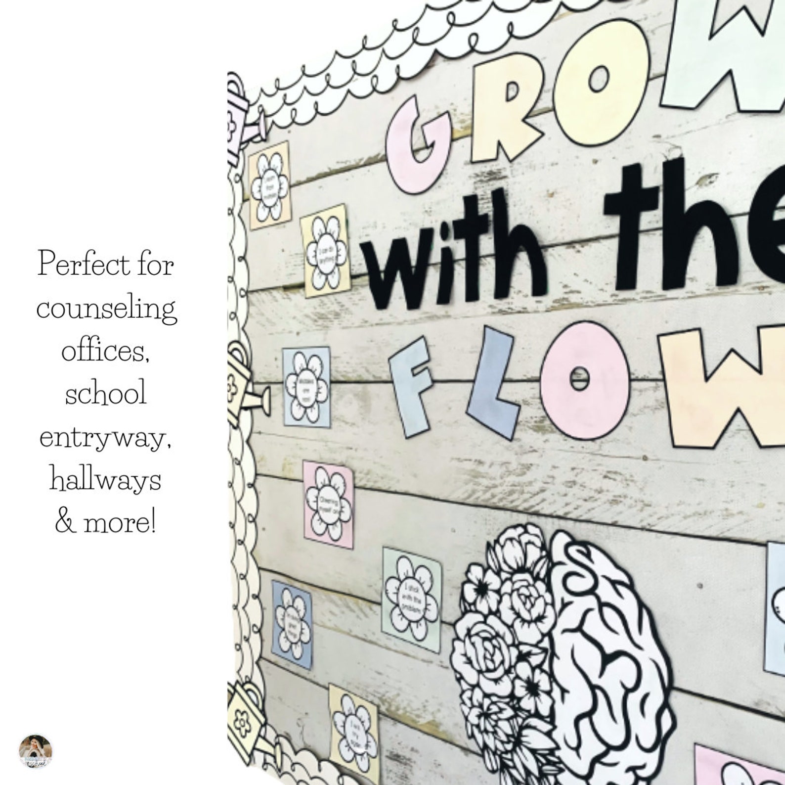 Growth Mindset Posters Wall Art Bulletin Board Set for Growth Mindset ...