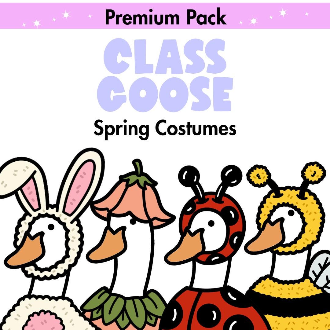 Silly Goose Printable - Spring Classroom Goose Costumes for March April ...