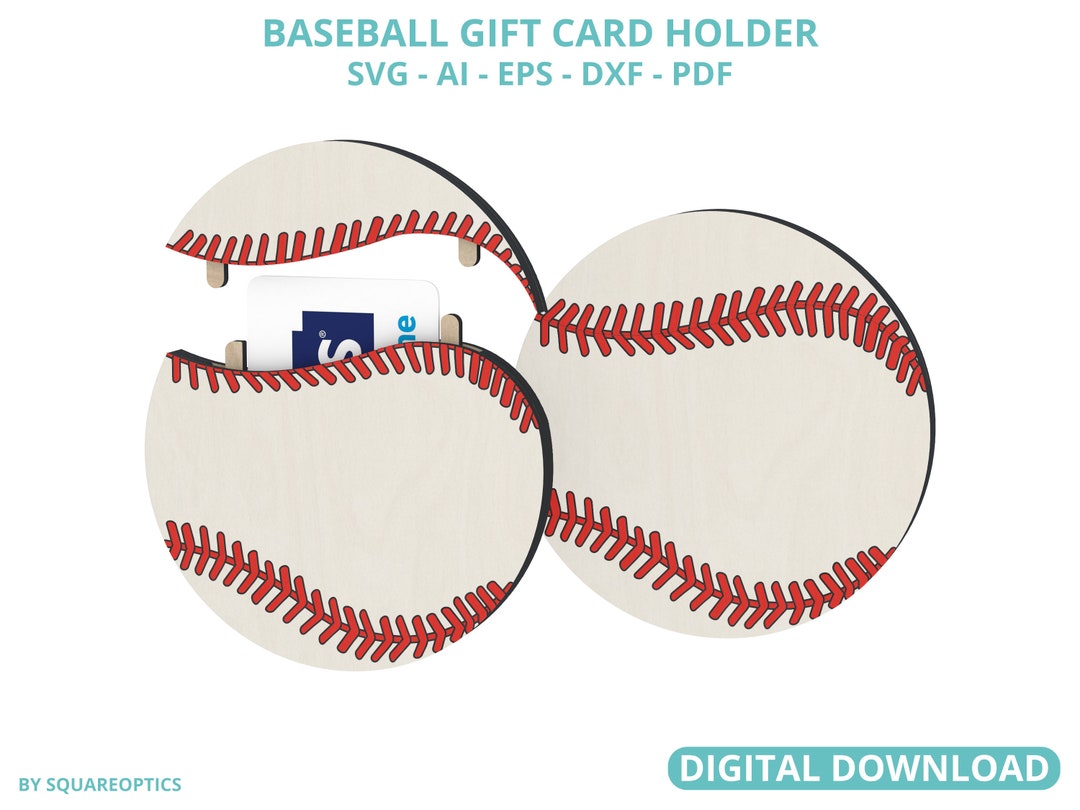 Baseball Gift Card Holder, Birthday Father's Day Graduation Sport Event ...