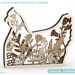 Easter Laser Cut File Chicken With Eggs and Flowers Multilayer SVG ...
