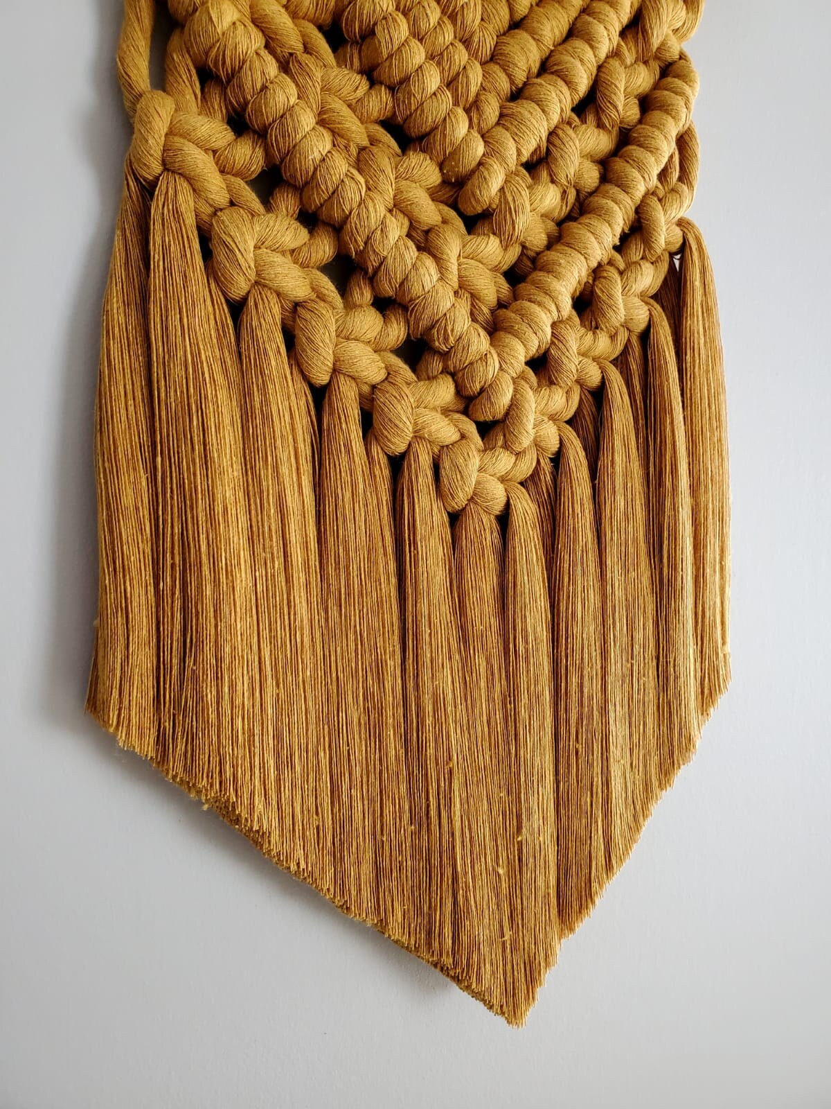 Chunky Monkey Macrame Wall Hanging Mustard Yellow | Etsy