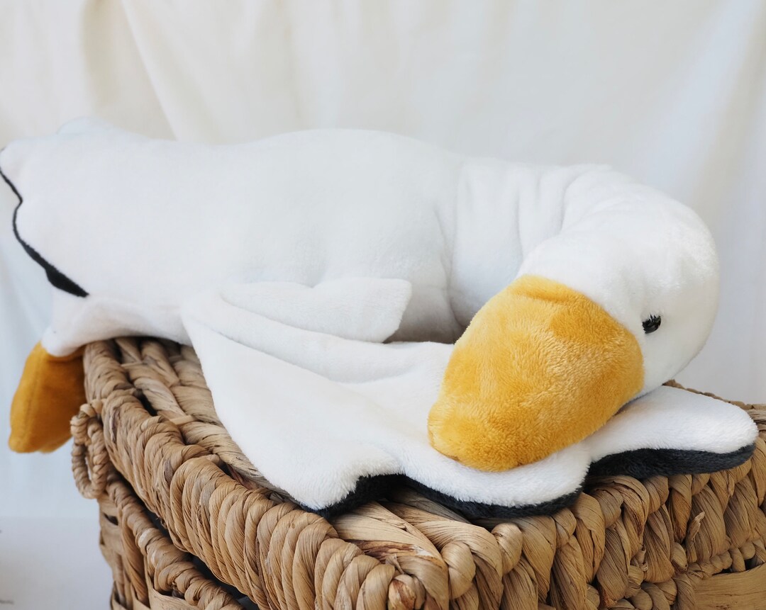 Life-size Weighted Snow Goose Plush - Etsy