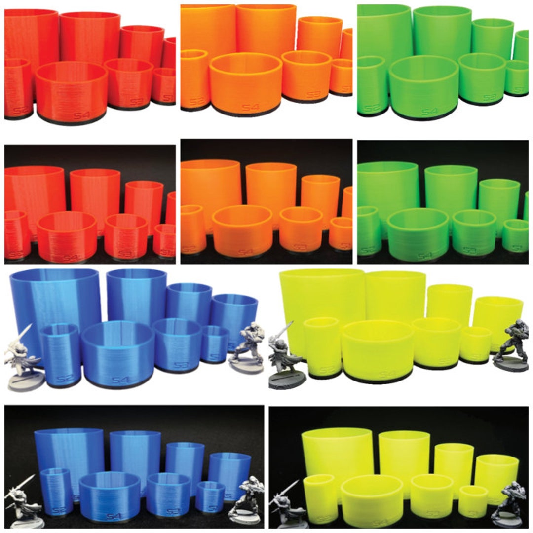 3d-printed Silhouette Cylinder Tools for Infinity Tabletop Game Full ...