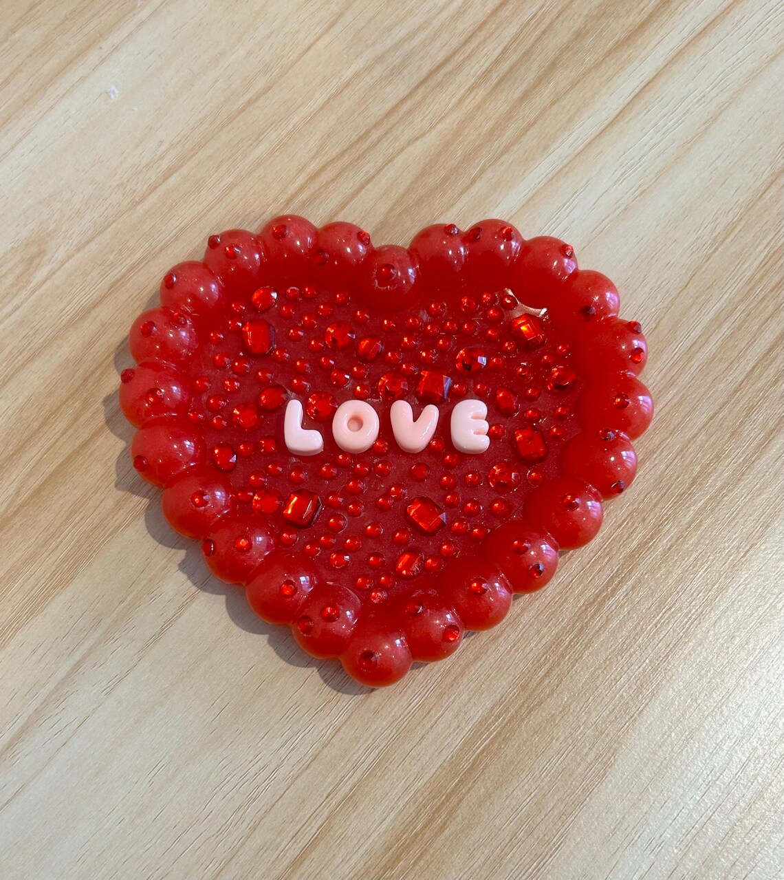 Love Trinket Dish for Vanity Display, Home Organisation, Jewellery and ...