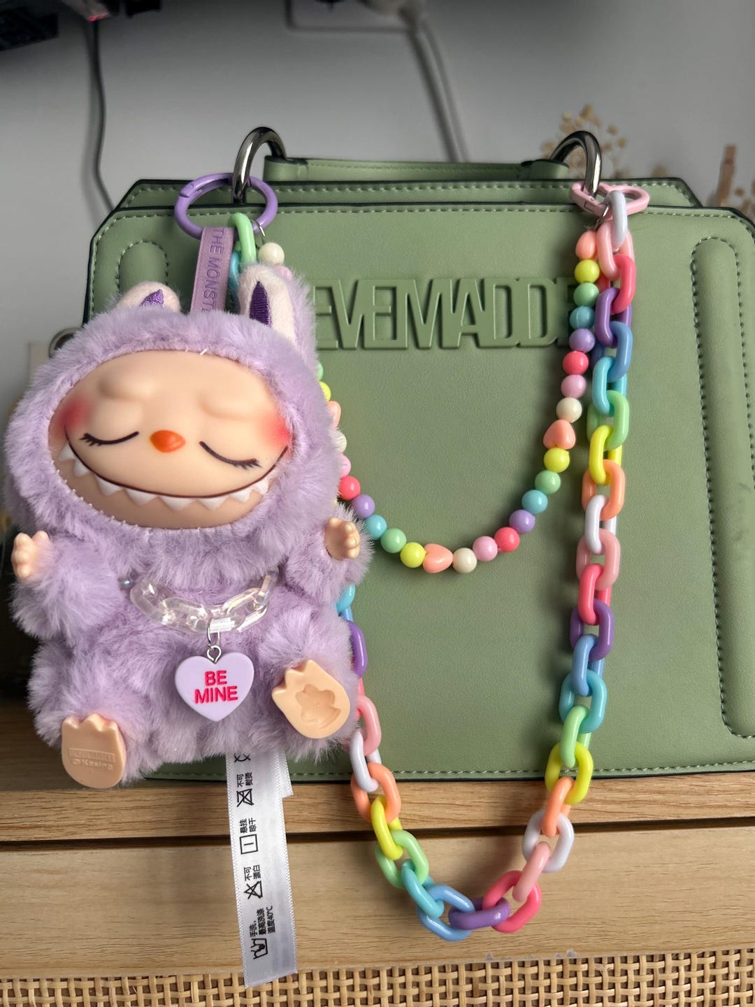 Adorable REPLICA Have a Seat Labubu Plush, Zizi Labubu Purse Pal With ...