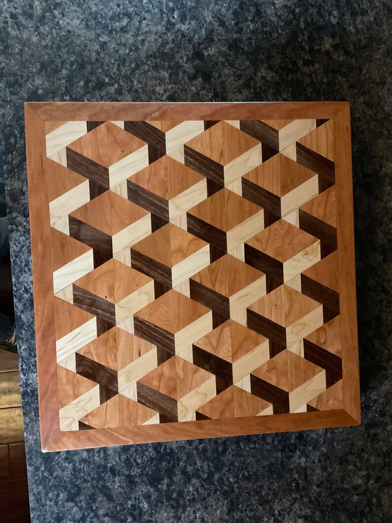 3D Popped Blocks Cutting Board - Etsy