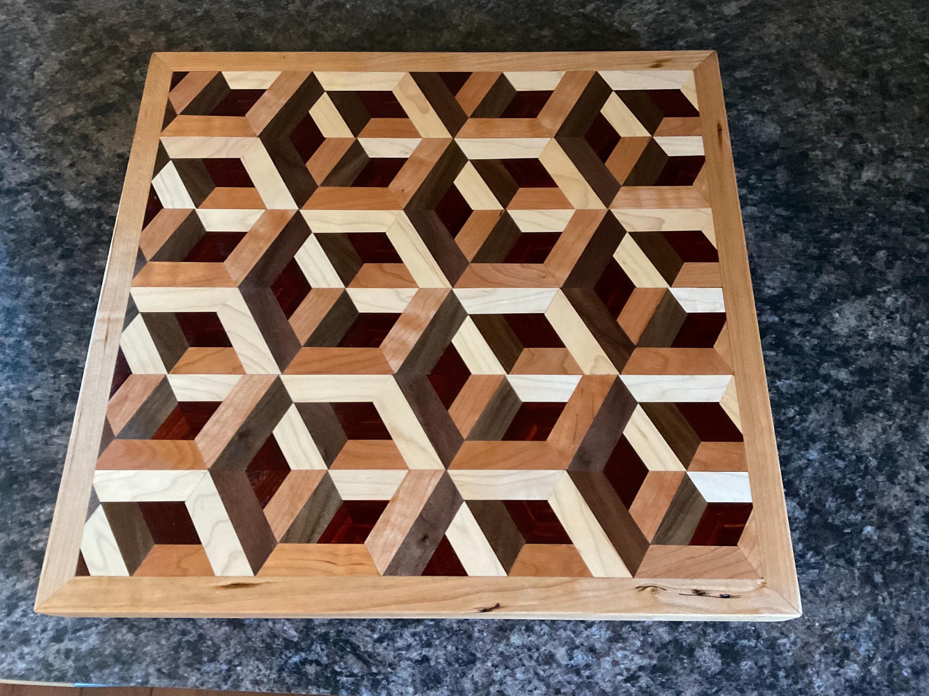 3D CUBES CUTTING BOARD - Etsy