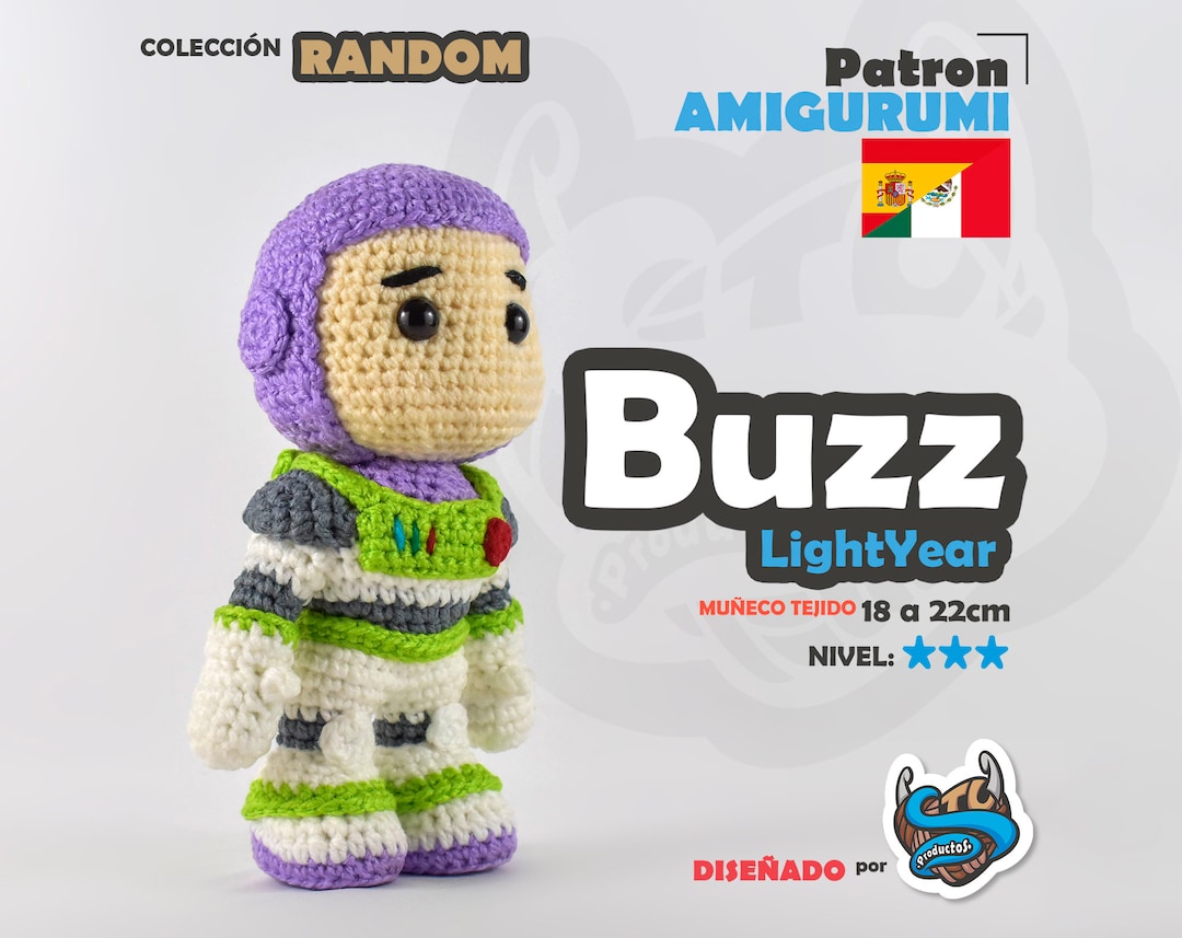 Buzz Lightyear AMIGURUMI Pattern in SPANISH by Stuproductos - Etsy