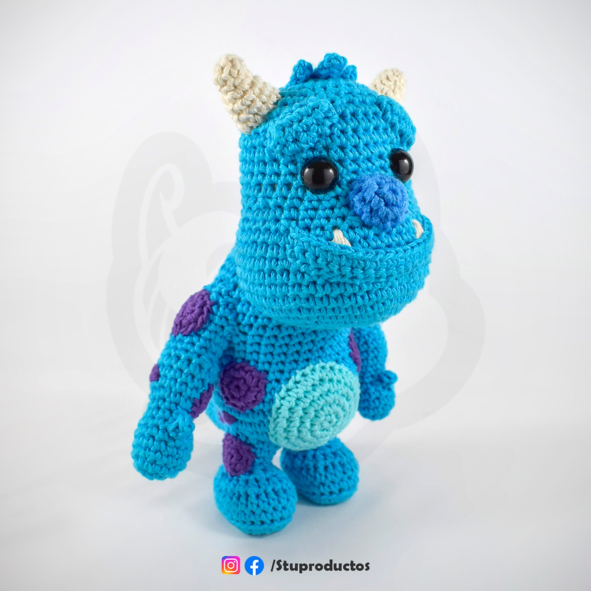 Sulley Monsters Inc. Amigurumi Pattern in Spanish by Stuproductos - Etsy