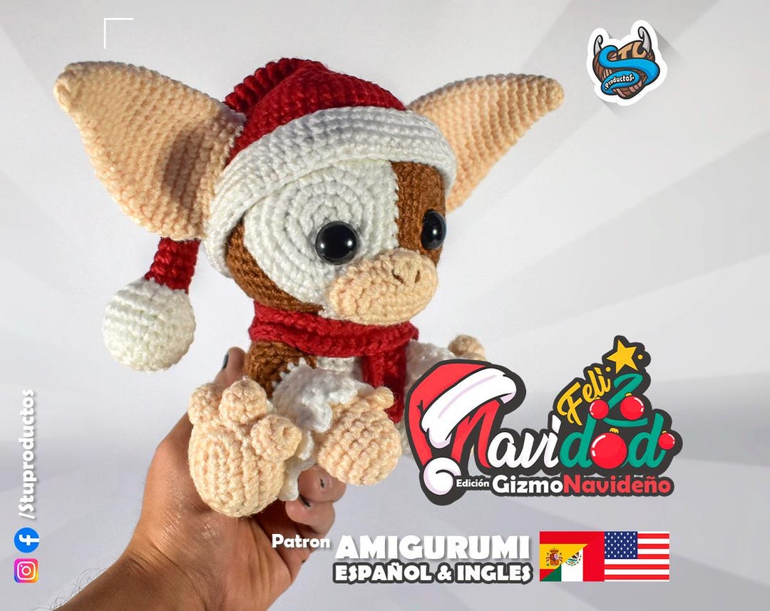 Gizmo Amigurumi Pattern in SPANISH and ENGLISH by Stuproductos - Etsy