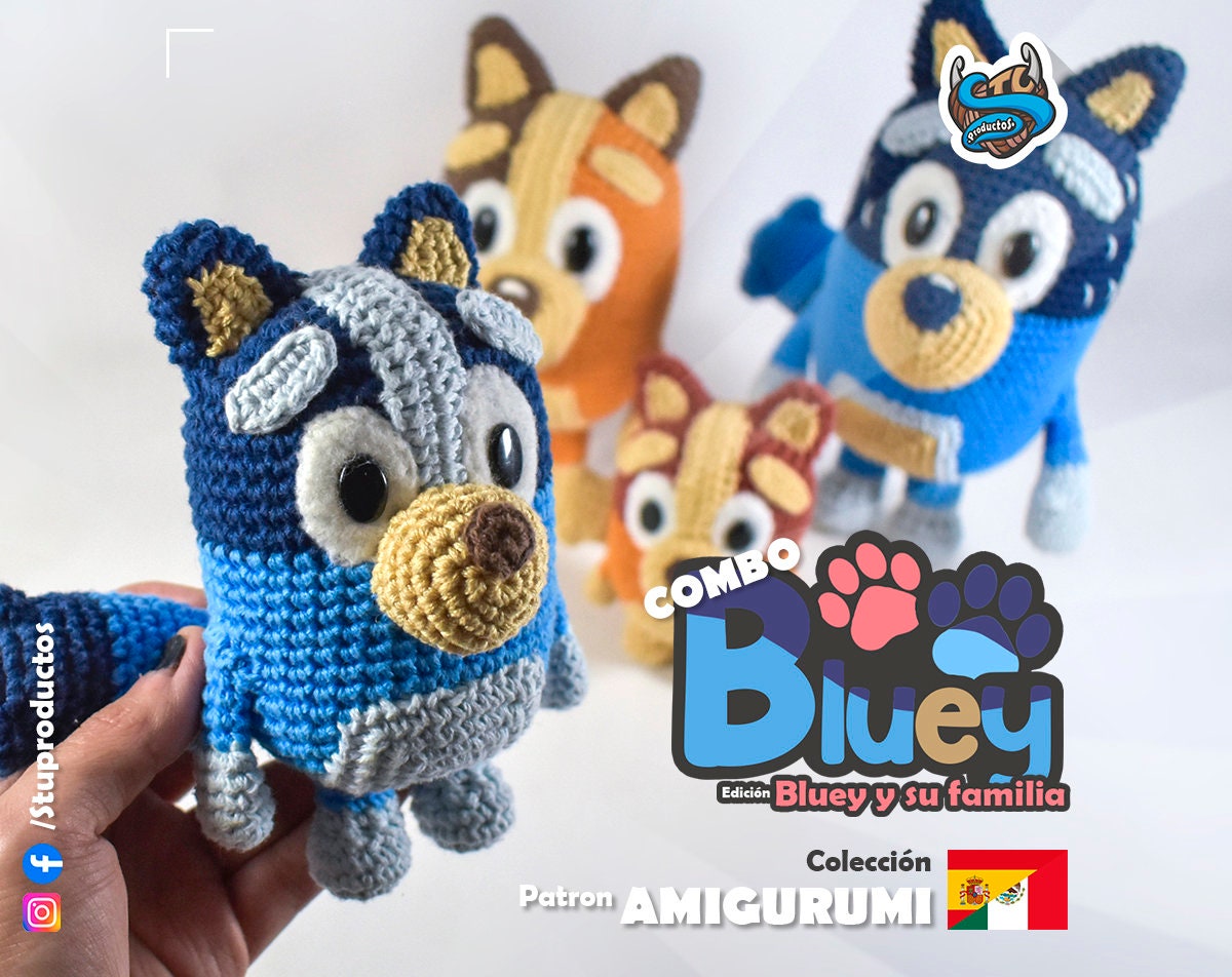 Combo Bluey & Familia Amigurmi Patrón en ESPAÑOL by StuProductos - Etsy ...