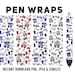 Pen Wraps Corrections Officer Version 1, PNG, JPEG and Singles - Etsy